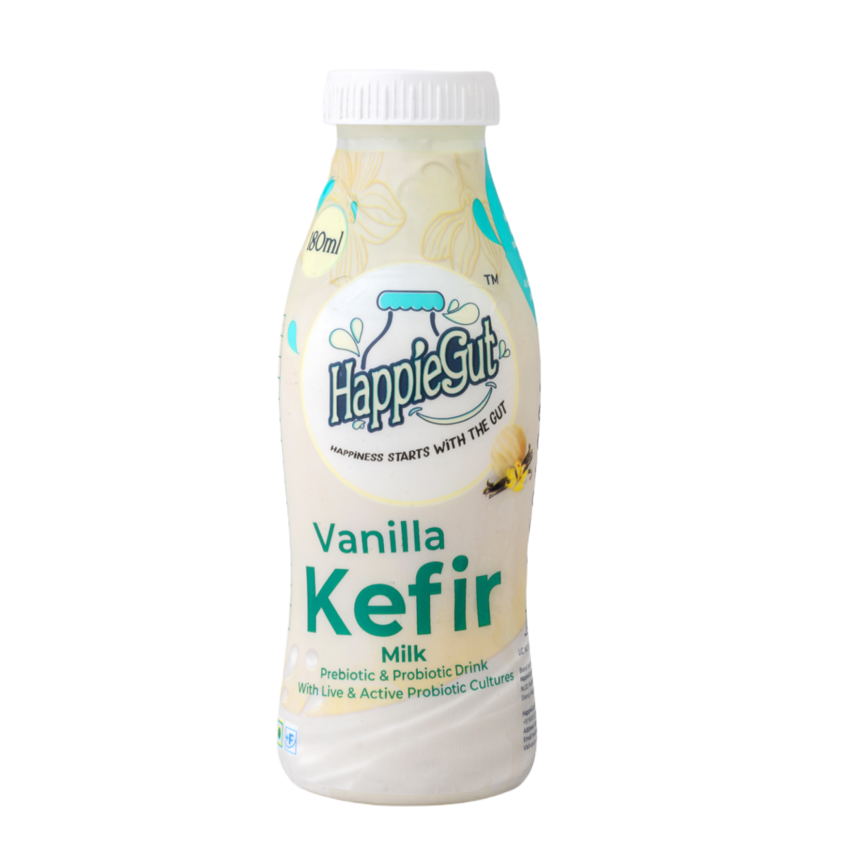 HappieGut Vanilla Kefir Milk | Smooth, Probiotic-Rich Gut Health Drink ...